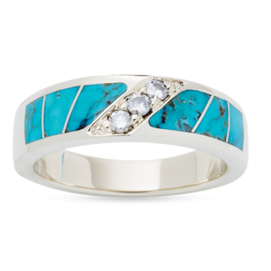 Men’s Gold, Turquoise & Sterling Silver Rings | Santa Fe Goldworks